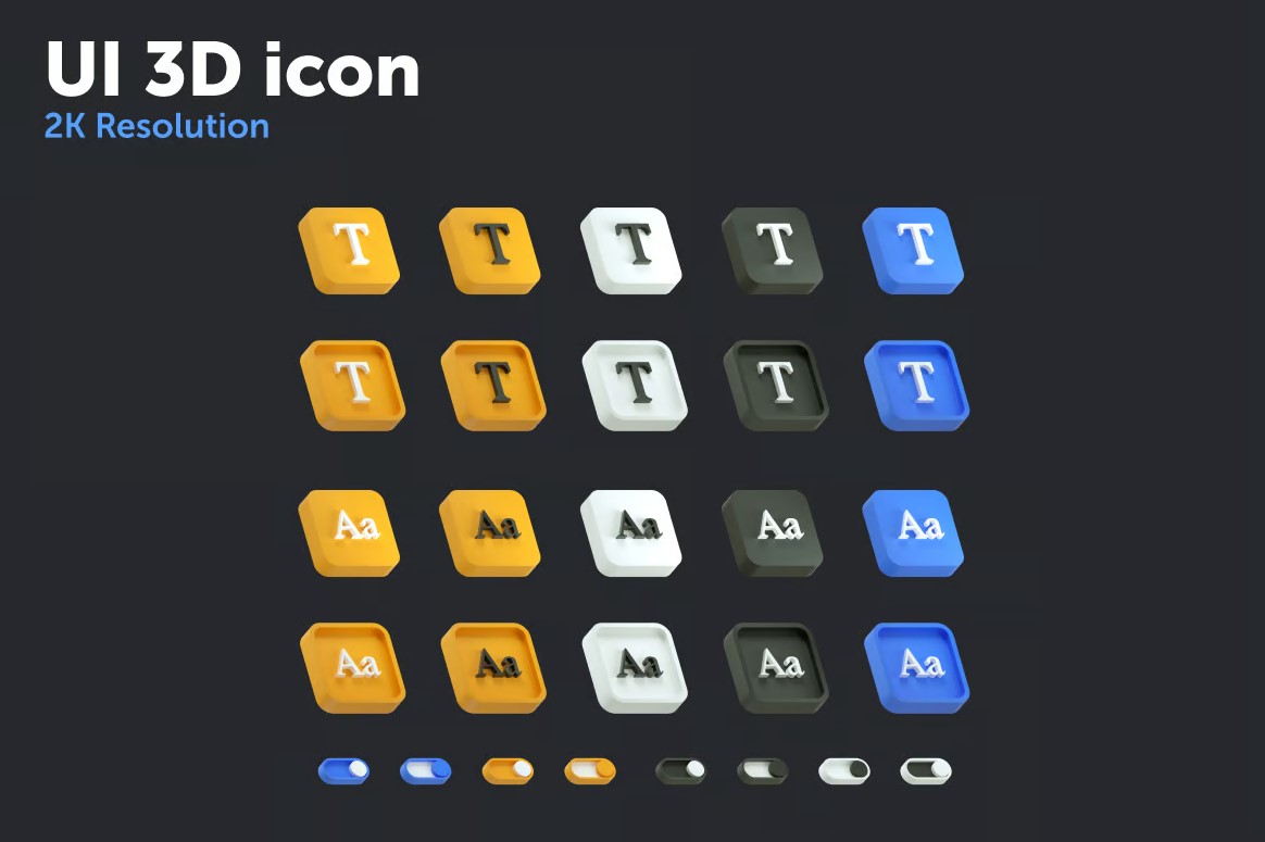 Pack Icon 3D UI icon PNG