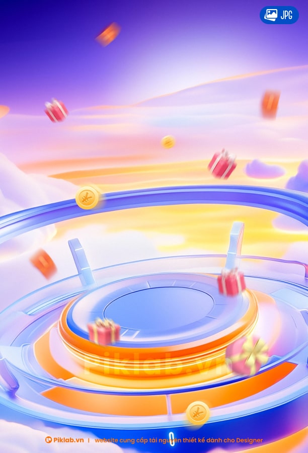 Design resource podium background futuristic platform floating in the ...