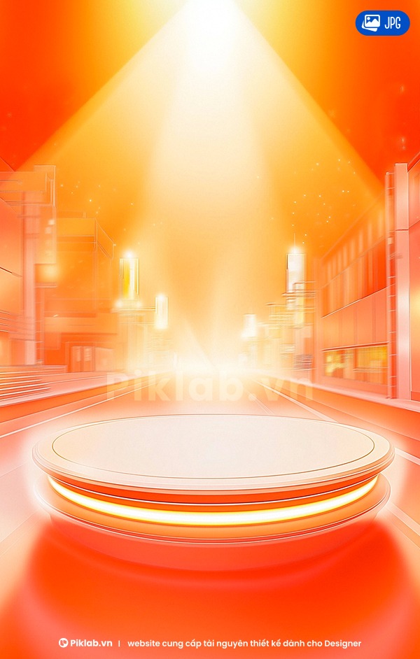 Background design with vibrant orange background features a brightly ...