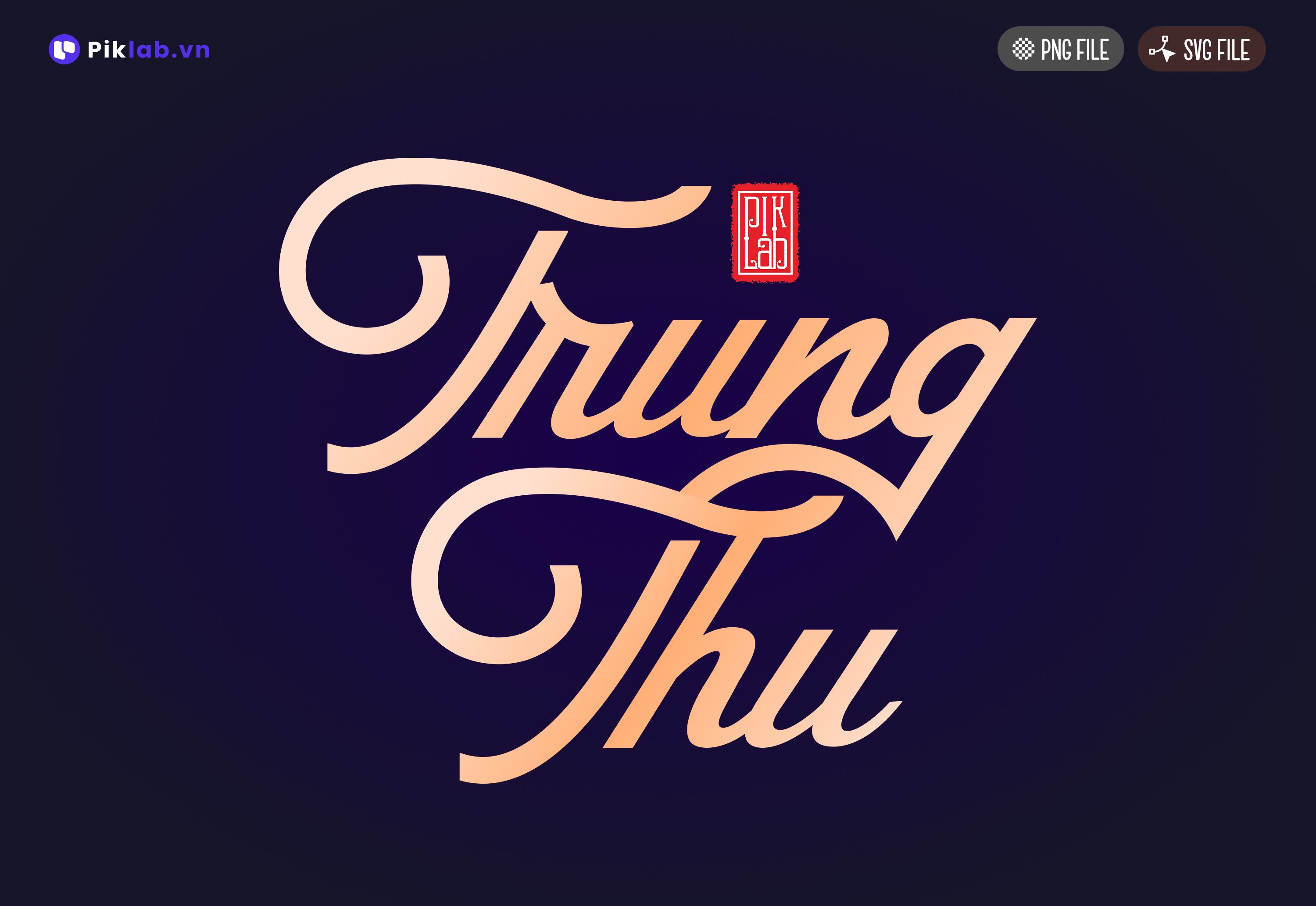 Mid-Autumn Festival Creative Typography Design - Thiết kế typo “Trung ...