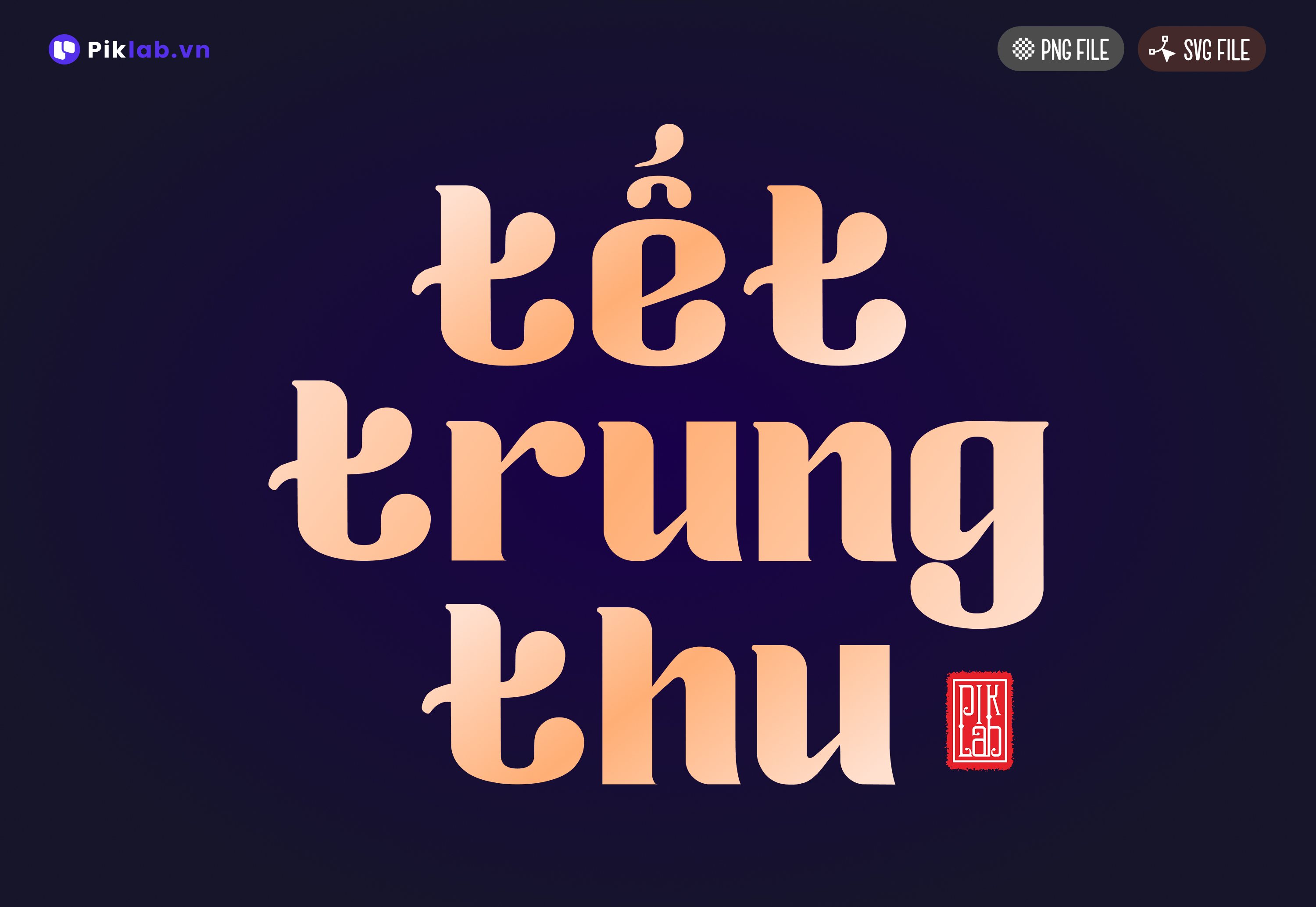 Mid-Autumn Festival Typography Design - Thiết kế typo nghệ thuật “Tết ...