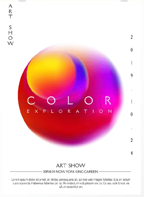 The Art Exhibition Style Abstract Art Design Show, poster triển lãm ...