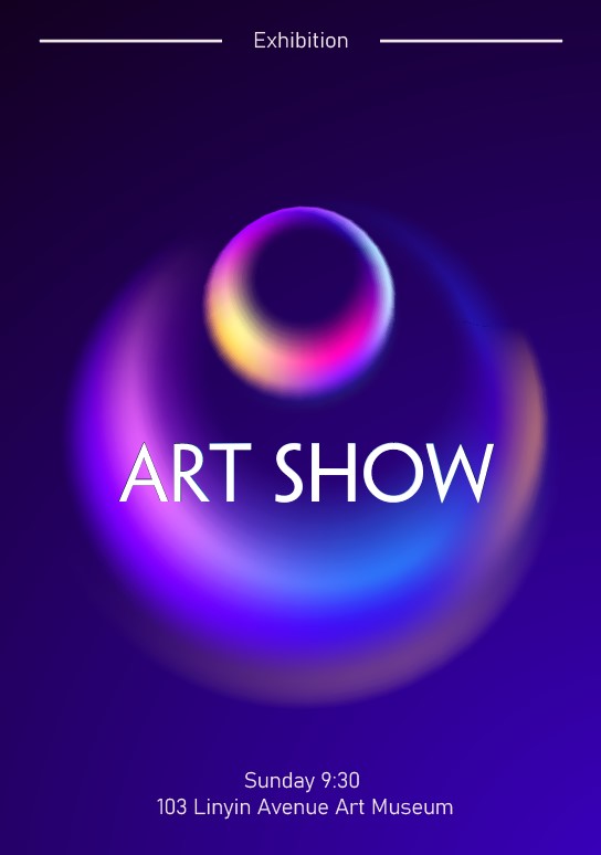 The Art Exhibition Style Abstract Art Design Show, poster triển lãm ...