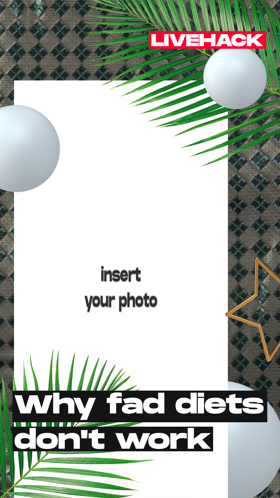 Border Template With Green Leaves Advertising Design Template Collage ...