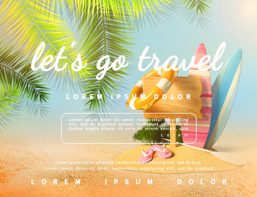 Visually appealing poster designed to inspire travel and evoke a sense ...