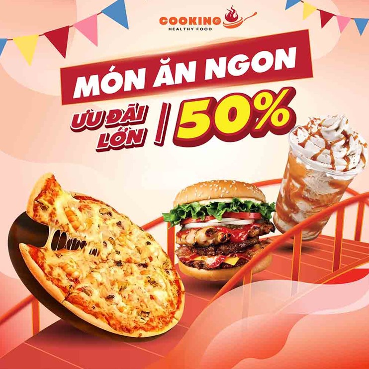 Food promotion poster banner media post, fastfood combo deal, hamburger ...