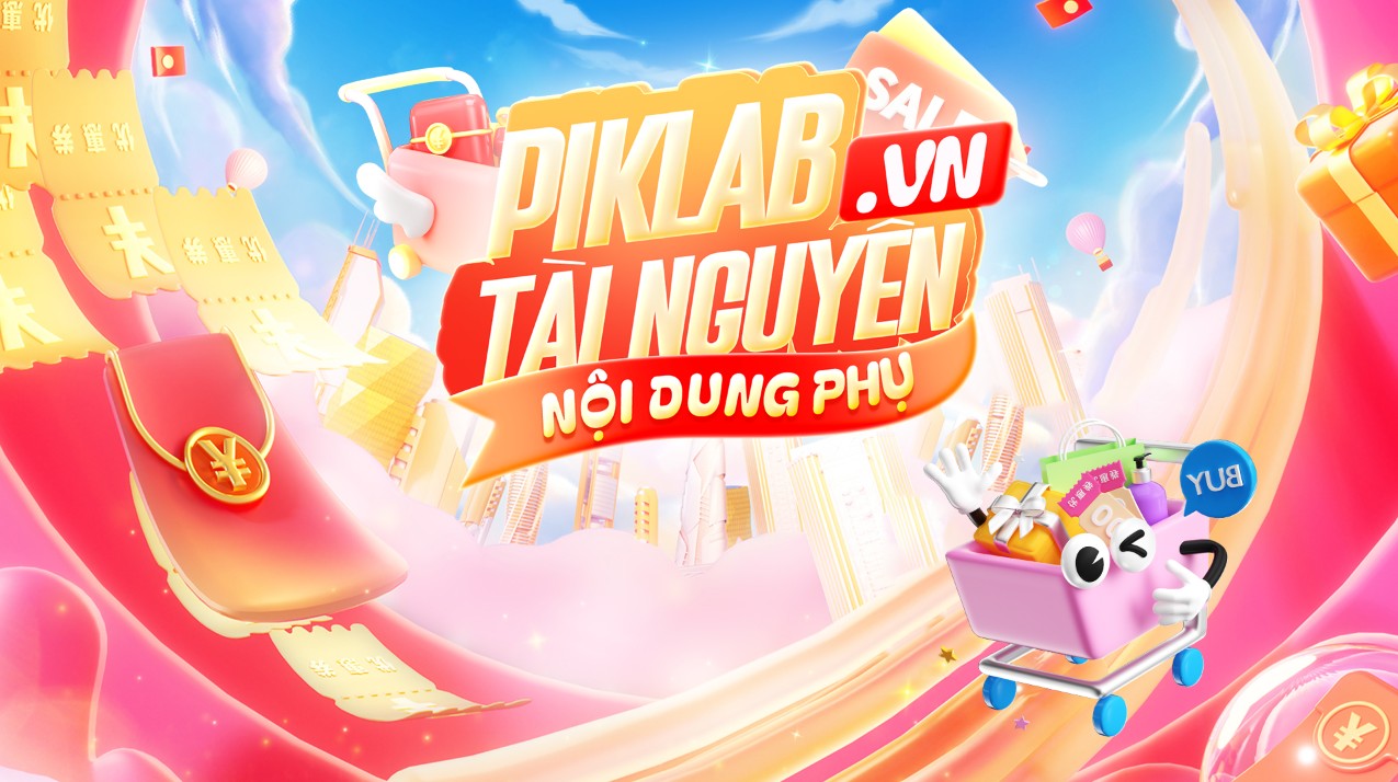 E-commerce Cover Banner, Bright Pink and Yellow Theme with Shopping ...