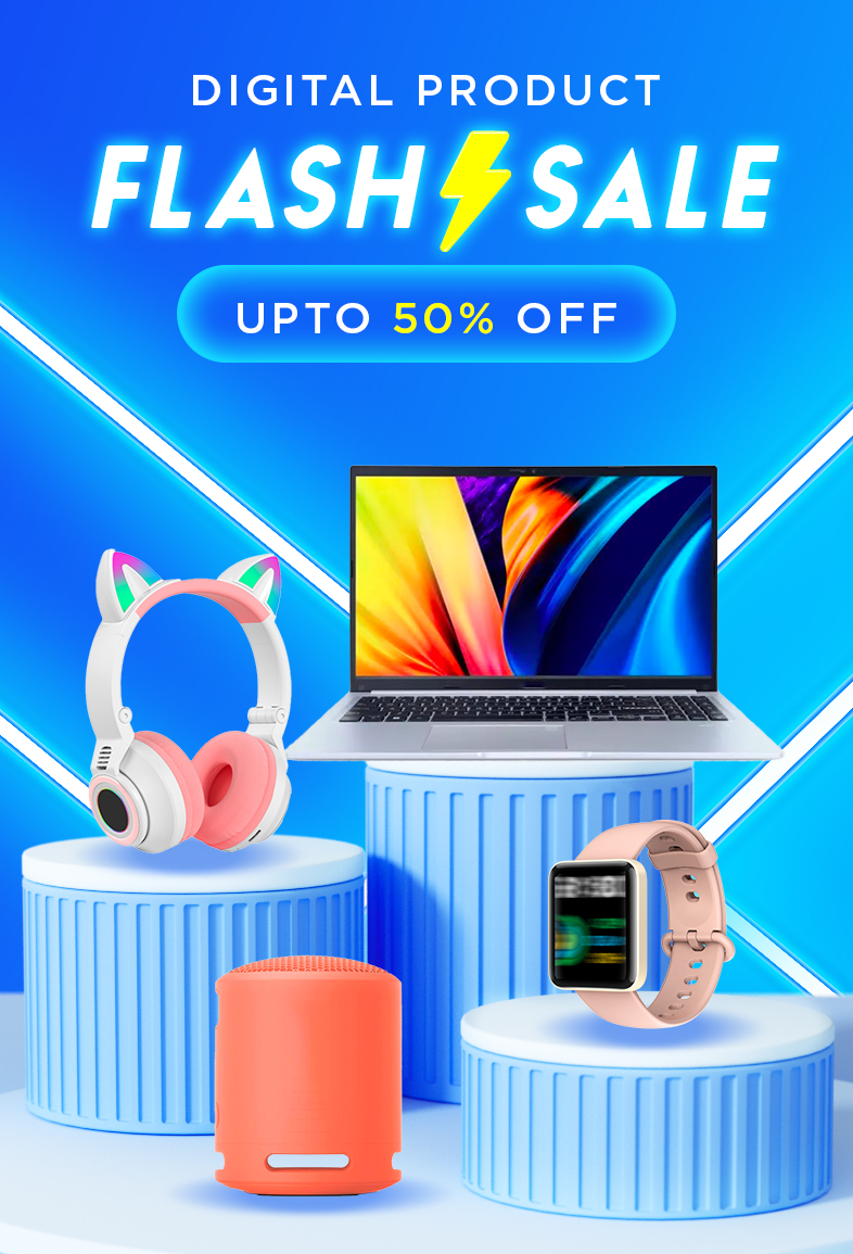 Blue Digital Product Flash Sale Poster E Commerce - TMDT 009