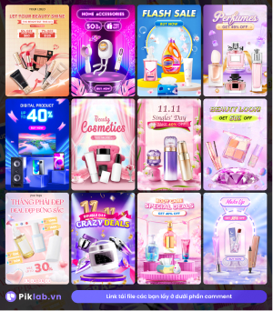 Piklab.vn - 9 poster thương mại điện tử VIP