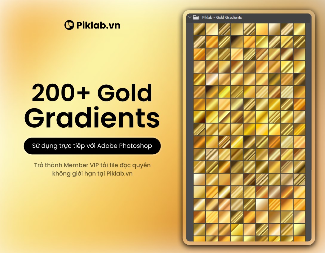 200+ Gold Photoshop Gradients