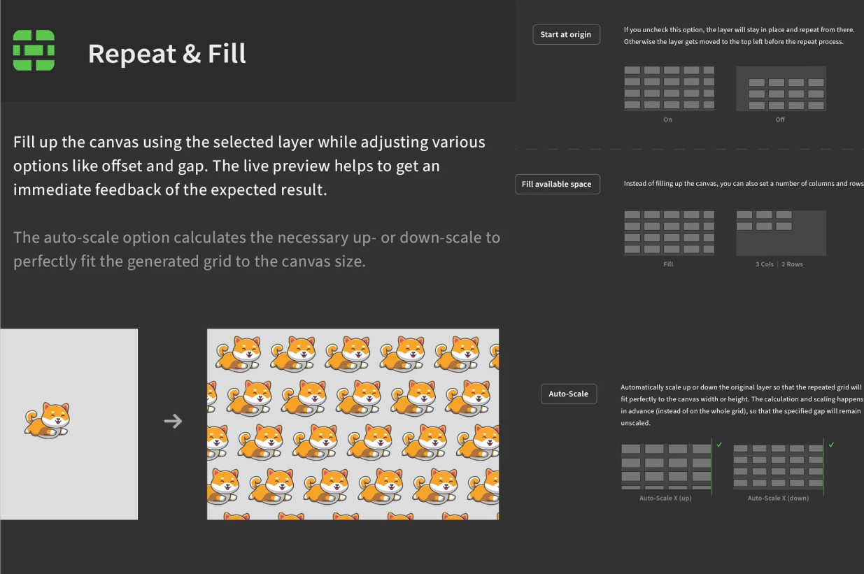 Repeat & Fill - Pattern Grid Creator