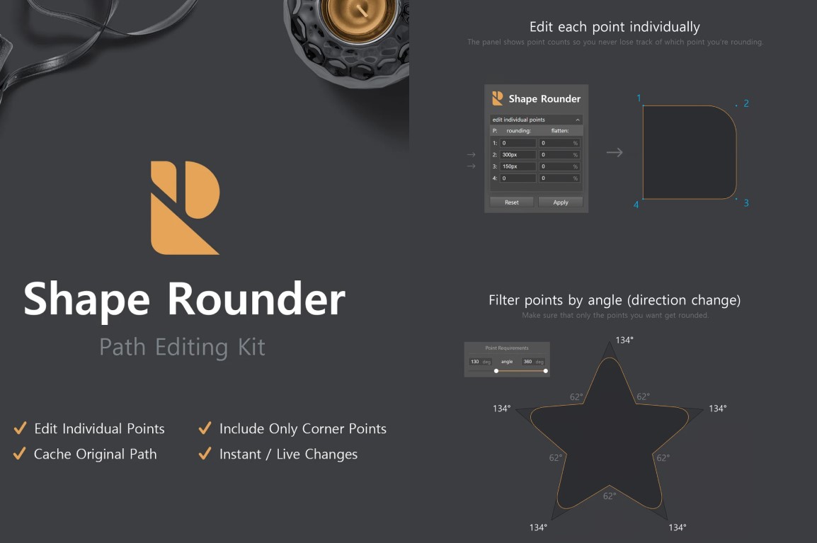 Shape Rounder - Path Editing Kit